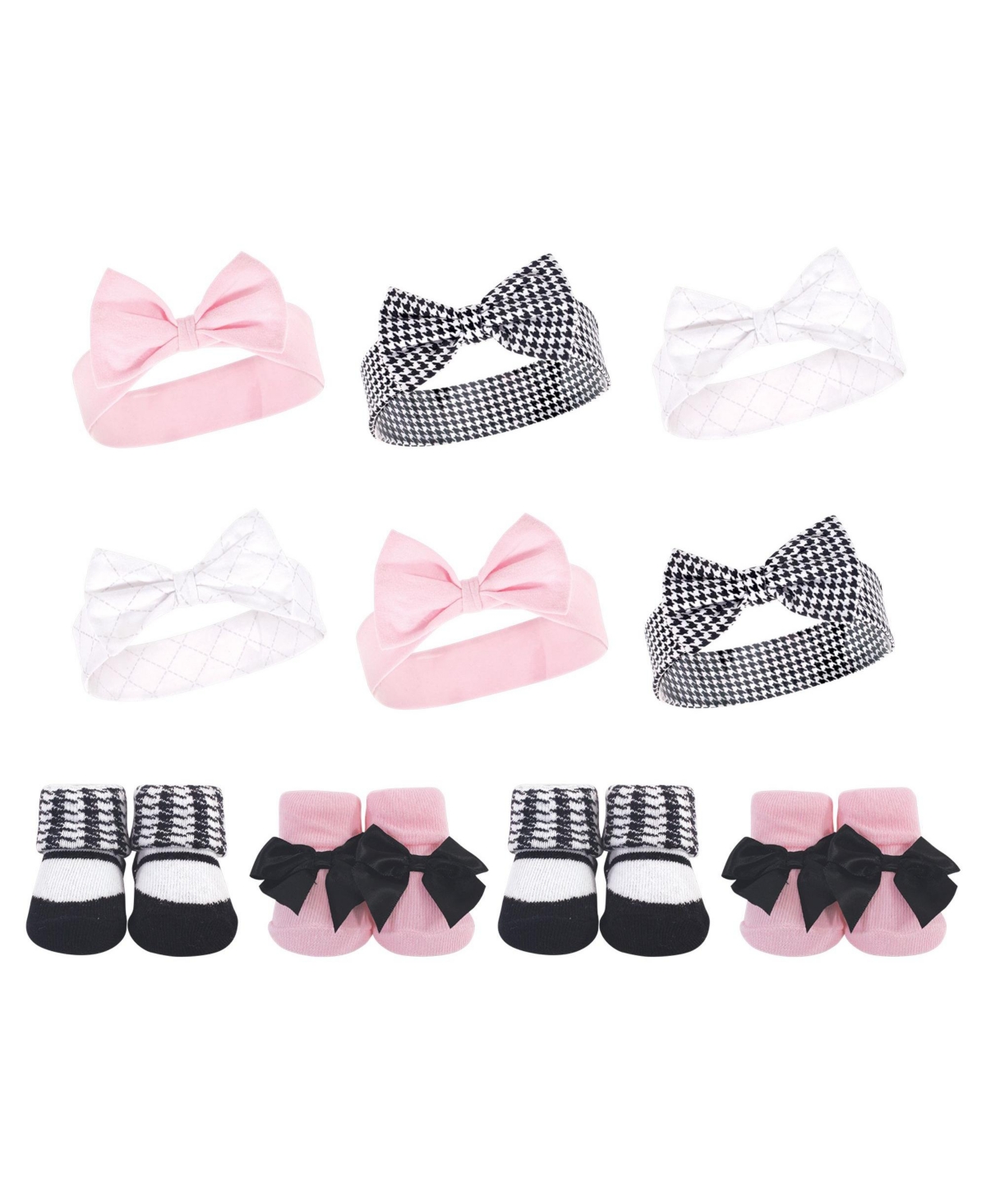 Click here for Hudson Baby Baby Girls 10Pc Headband and Socks Set... prices