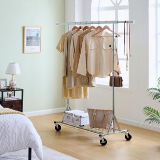 Streamdale Heavy-Duty Rolling Clothes Rack (Adjustable) - Macy's