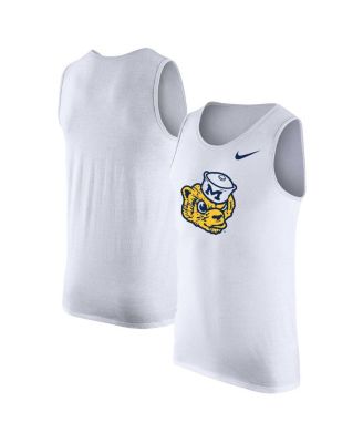 Nike Men's White Michigan Wolverines Vintage-like Logo Performance Tank ...