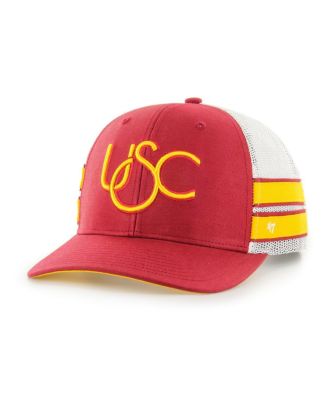 '47 Brand Men's Cardinal USC Trojans Straight Eight Adjustable Trucker ...