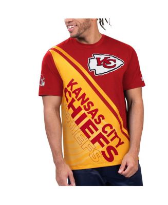 Starter Men's Red/Gold Kansas City Chiefs Finish Line Extreme Graphic T ...