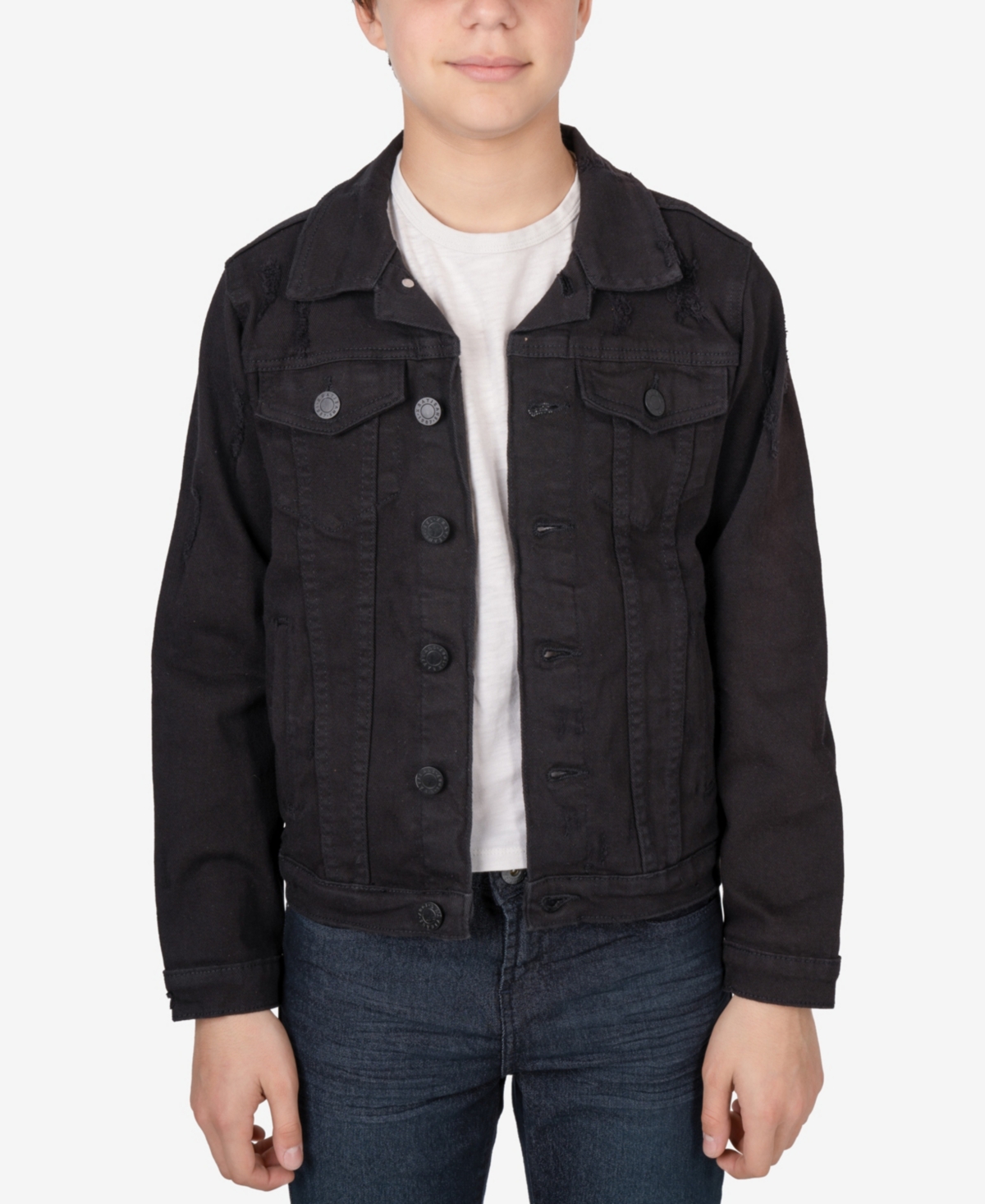 Click here for Xray Boys 8 - 20 Trucker Denim Jacket - Jet black prices