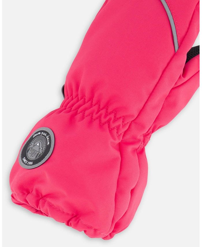 Deux par Deux Girl Solid Mittens Fuschia Pink - Toddler|Child - Macy's