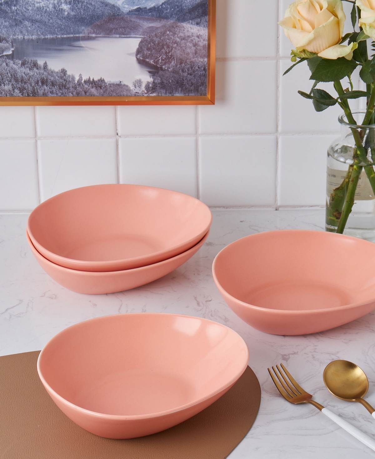 Click here for Stone Lain Delilah Porcelain Pasta Bowls  Set of 6... prices