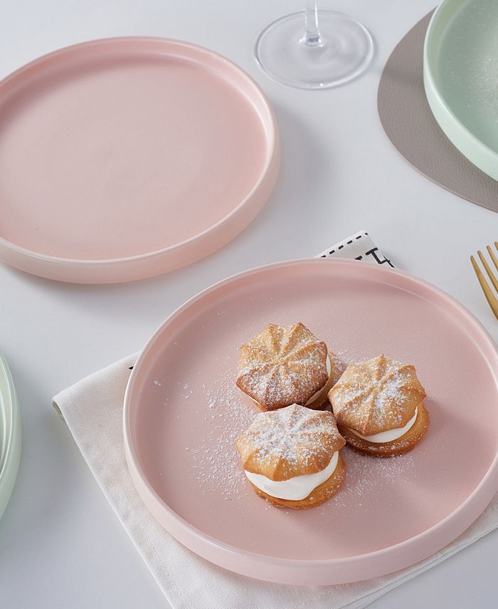 Stone Lain Stella Porcelain Dinner Plates, Set of 6 - Macy's