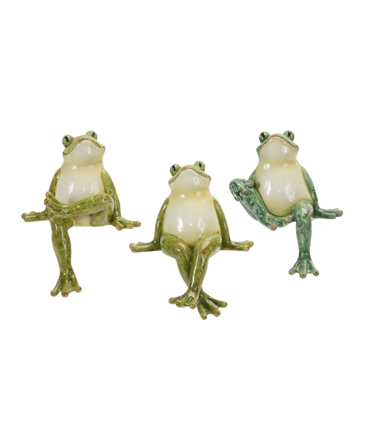 Click here for Slickblue Stone Garden Frog Shelf Sitter (Set of 3... prices