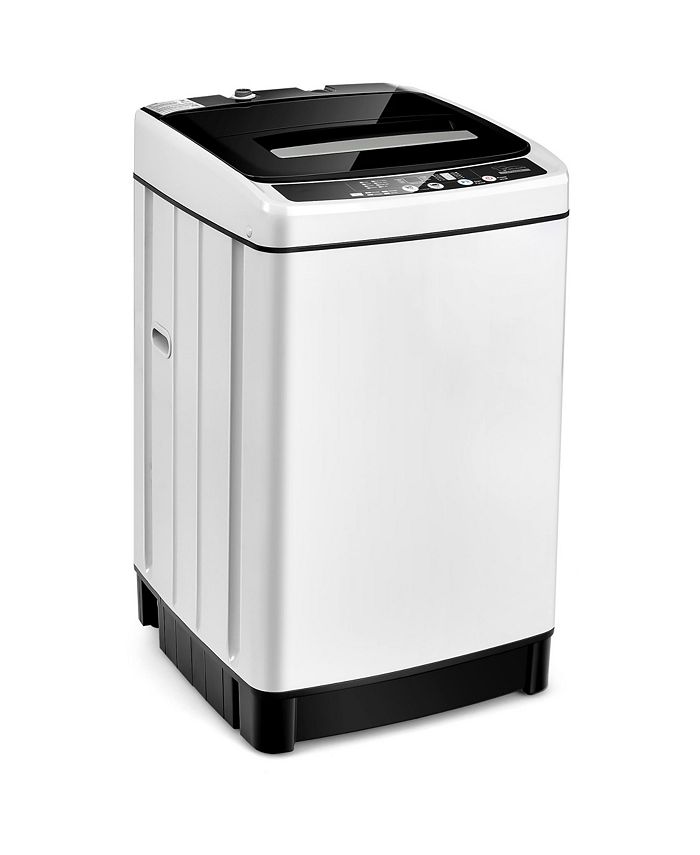 Gymax Compact Full-automatic Washing Machine Laundry Washer w/ 11 lbs ...