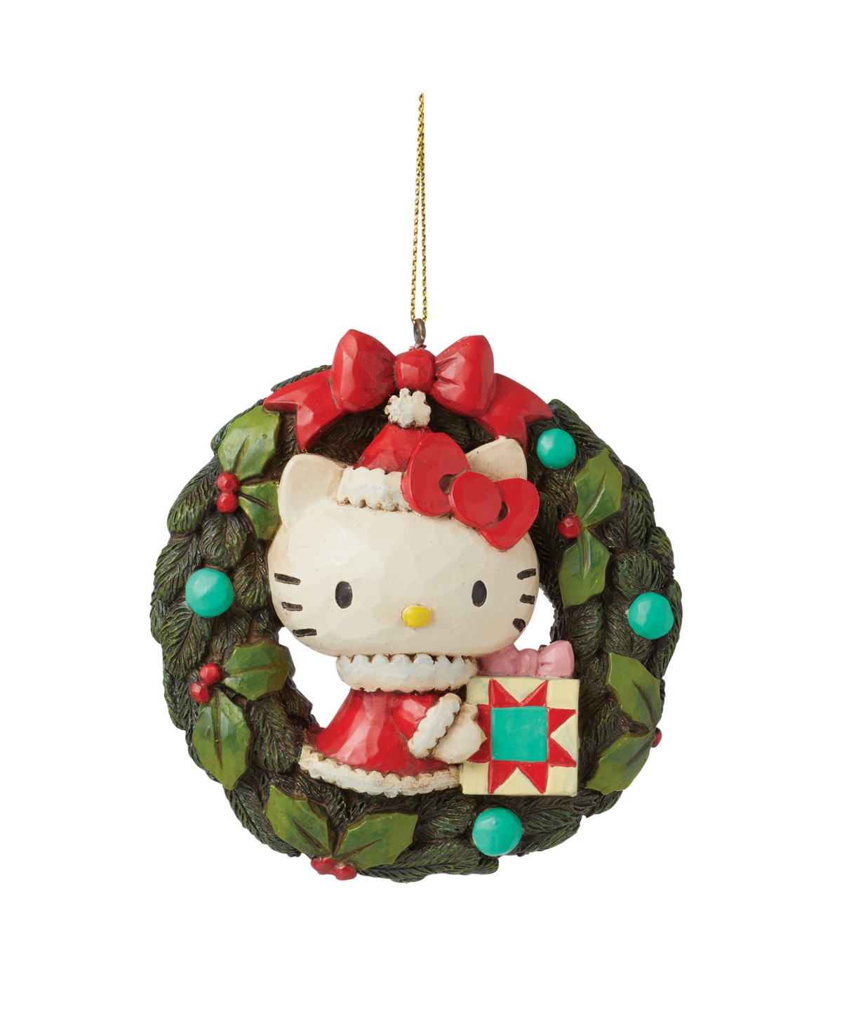Click here for Jim Shore Sanrio Hello Kitty Wreath Christmas Holi... prices
