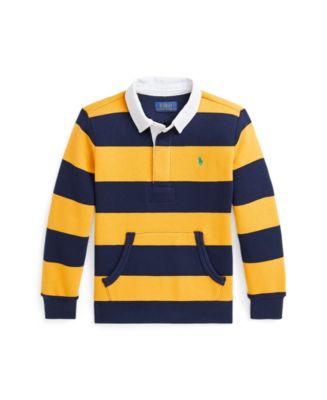 Polo Ralph Lauren Toddler and Little BoysStriped Fleece Rugby ...