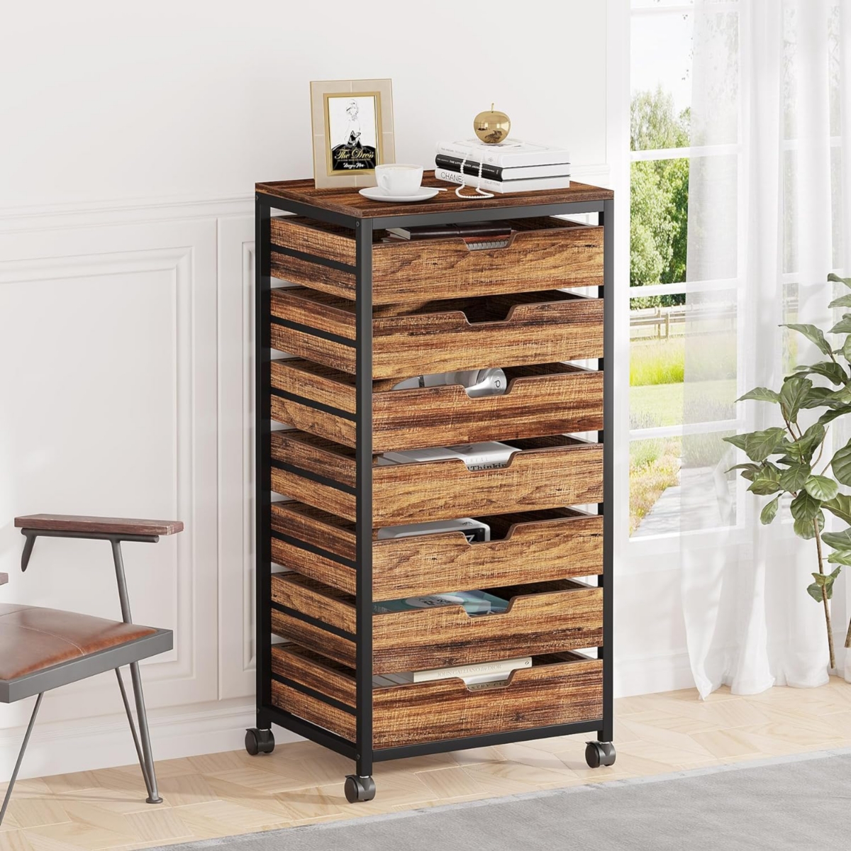 Click here for Tribesigns 7 Drawer Chest  Wood Storage Dresser Ca... prices