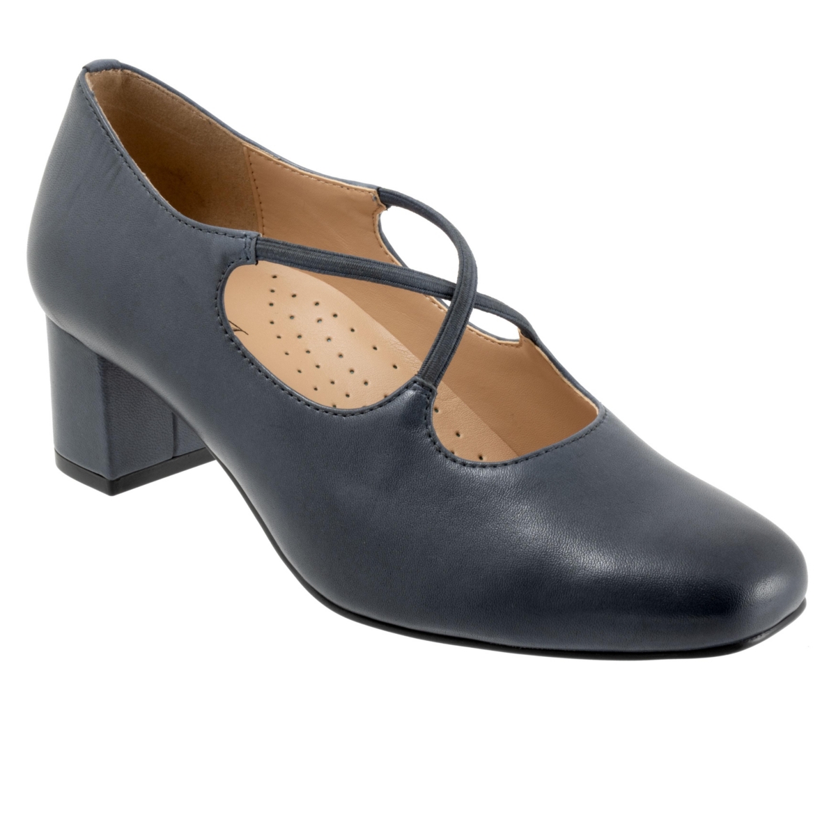 Click here for Womens Trotters Demi Pumps - Navy prices