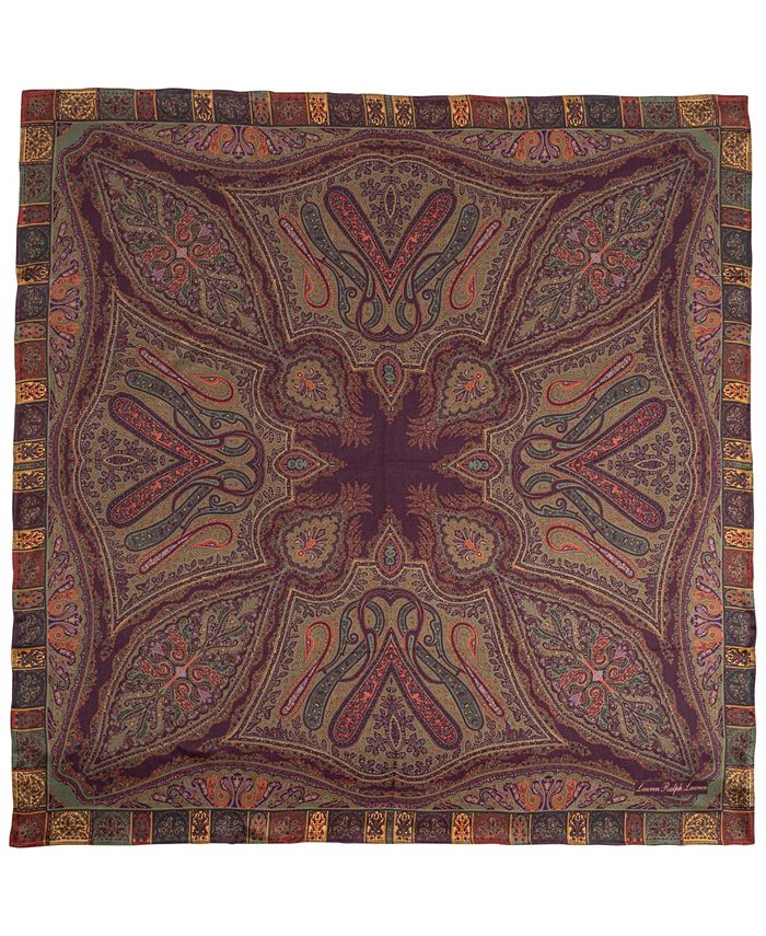 Lauren Ralph Lauren Fall Paisley Square Scarf - Macy's