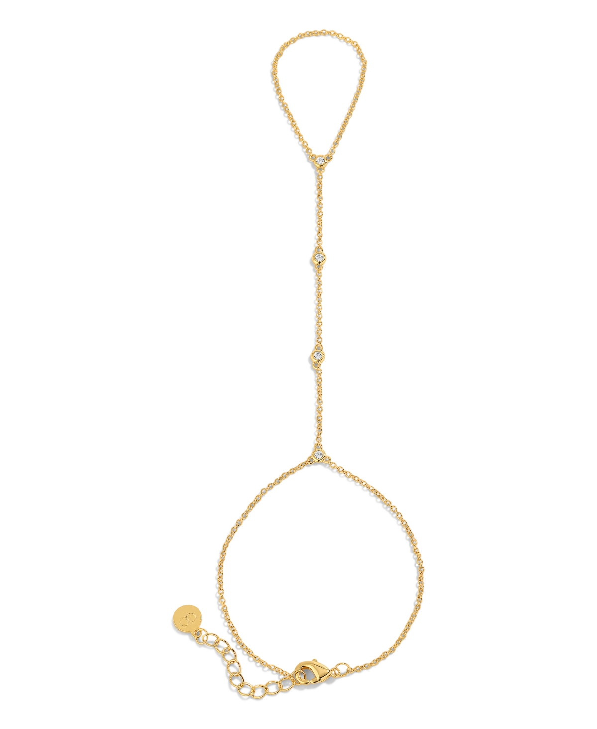 Click here for Girls Crew Crystal Paradise Hand Chain Bracelet -... prices