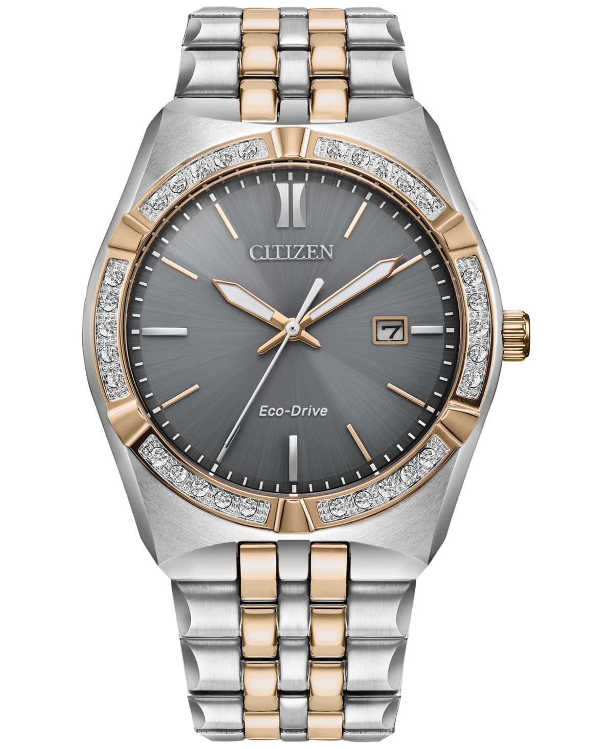Click here for Citizen Eco-Drive Mens Corso Diamond (1/10 ct. t.w... prices