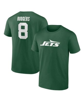 Fanatics Men's Aaron Rodgers Green New York Jets Player Icon Name ...