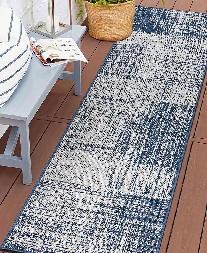 Main Street Rugs Citta Outdoor 4032 2'x7' Runner Area Rug - Macy's