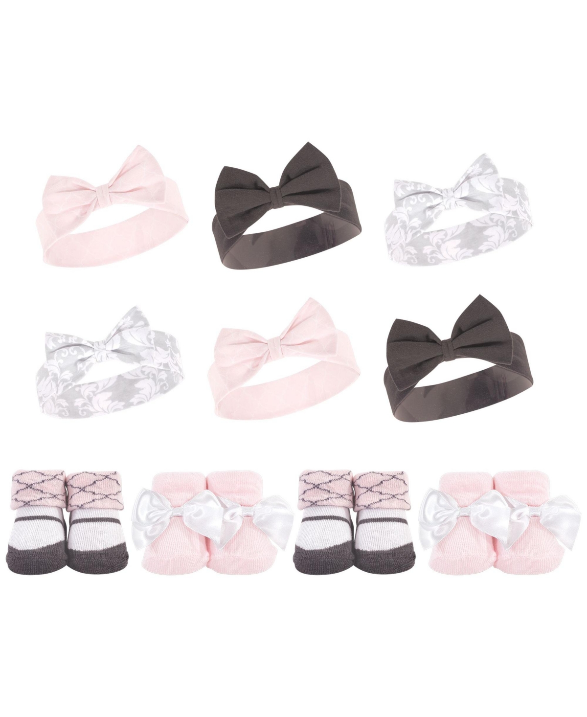 Click here for Hudson Baby Baby Girls 10Pc Headband and Socks Set... prices