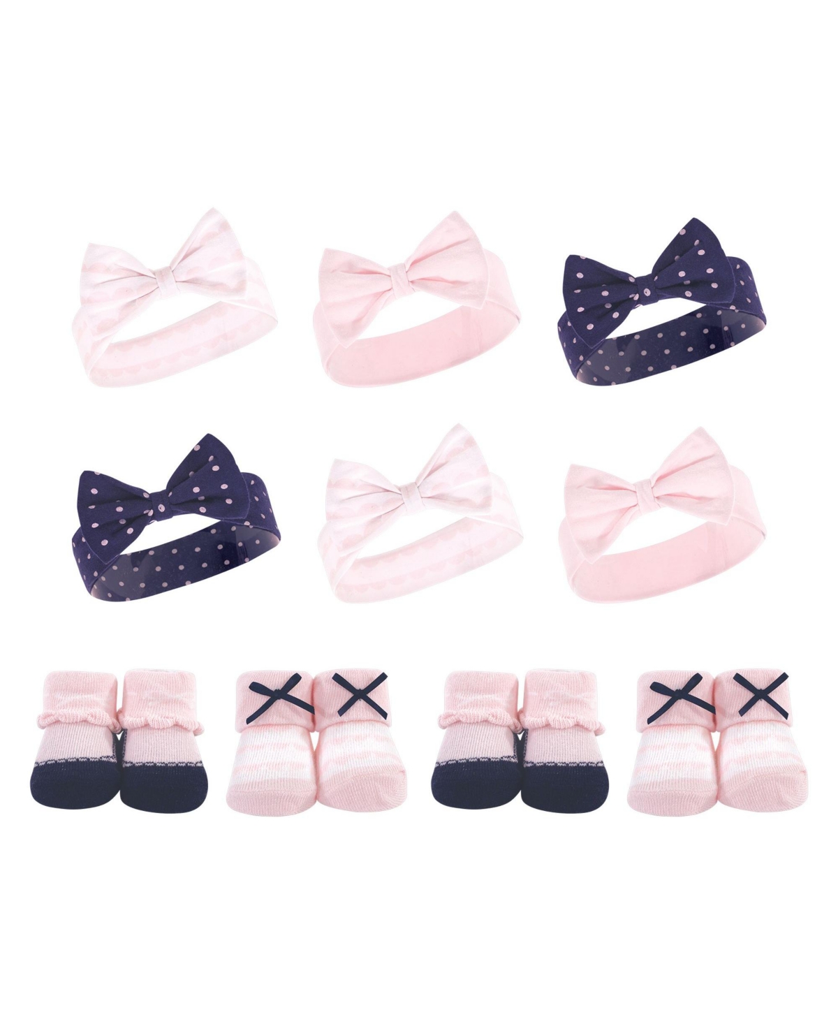 Click here for Hudson Baby Baby Girls 10Pc Headband and Socks Set... prices