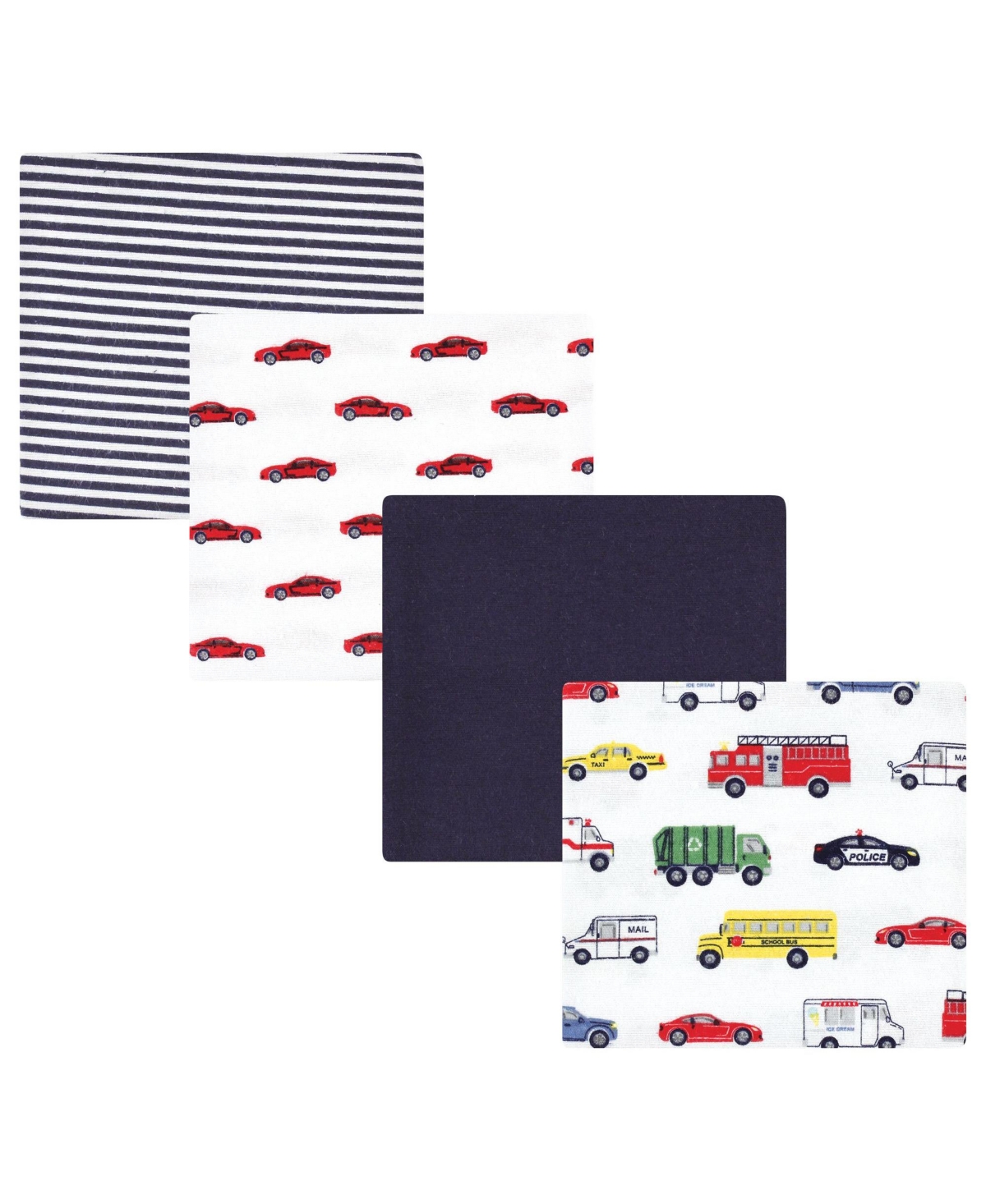 Click here for Hudson Baby Boys Soft 4 Piece Cotton-Poly Flannel... prices