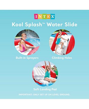 Intex Kool Splash Inflatable Pool Water Slide Play Center with Sprayer ...