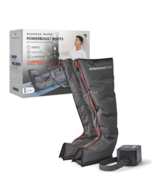 Sharper Image Powerboost Boots Air Compression Leg Massager - Macy's