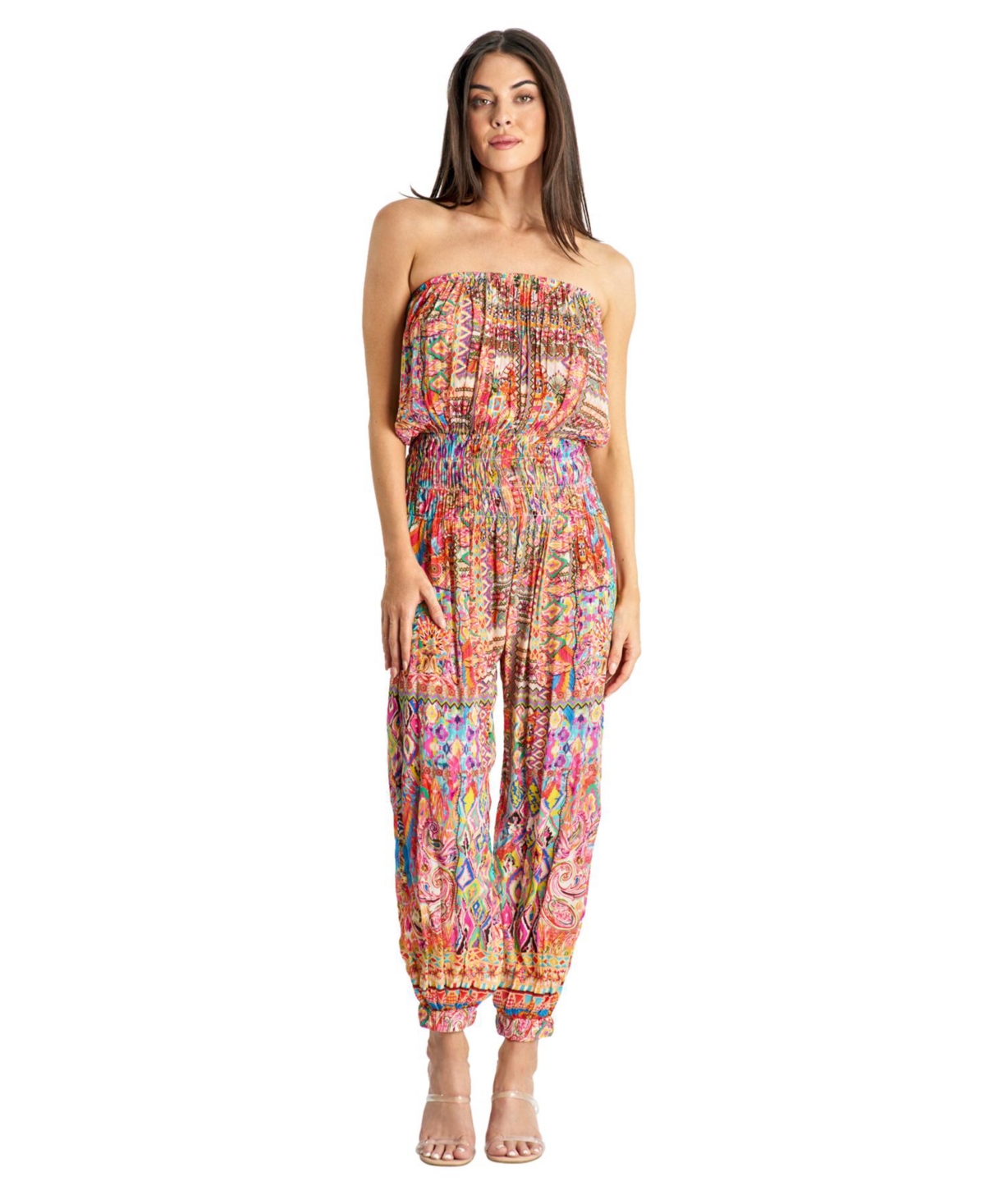 Click here for La Moda Clothing Womens Wide Leg Jumpsuit - Open m... prices