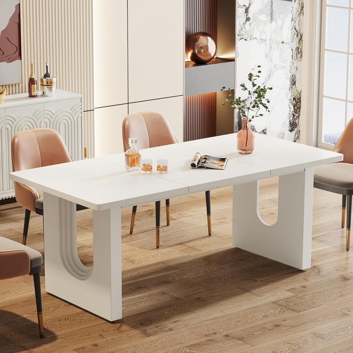 Click here for Tribesigns Modern Dining Table for 6 to 8 People... prices