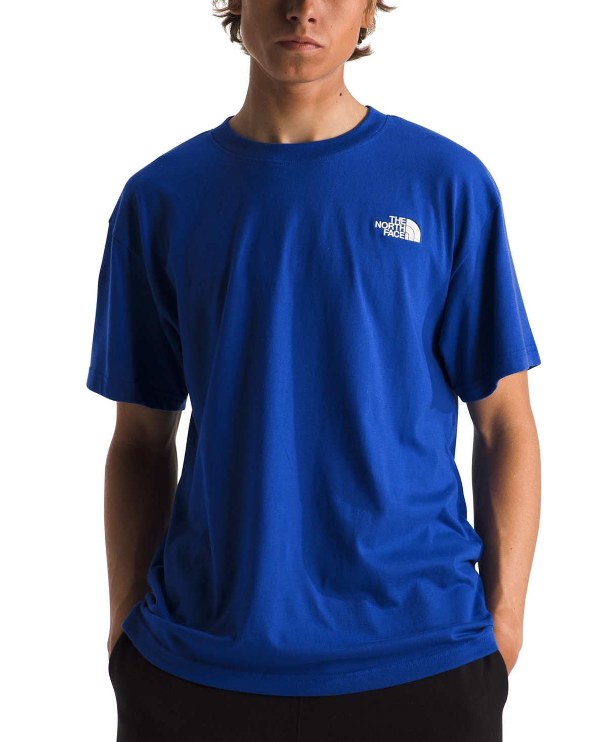 Click here for Mens Short Sleeve Evolution Box Fit Tee - Tnf Blue prices