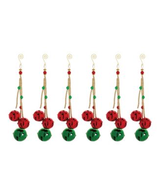 Slickblue Sleigh Bell Drop Ornament (Set of 6) - Macy's