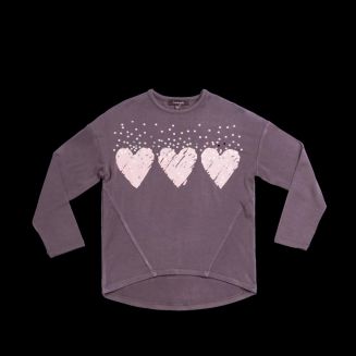 IMOGA Collection Big Girls Bobby FW24 Heart Charcoal - Macy's