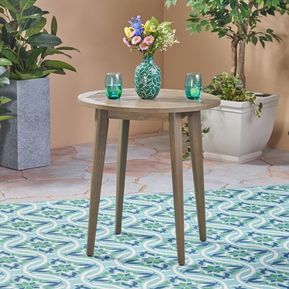 Click here for Streamdale Furniture Acacia Wood Bistro Table: Mod... prices