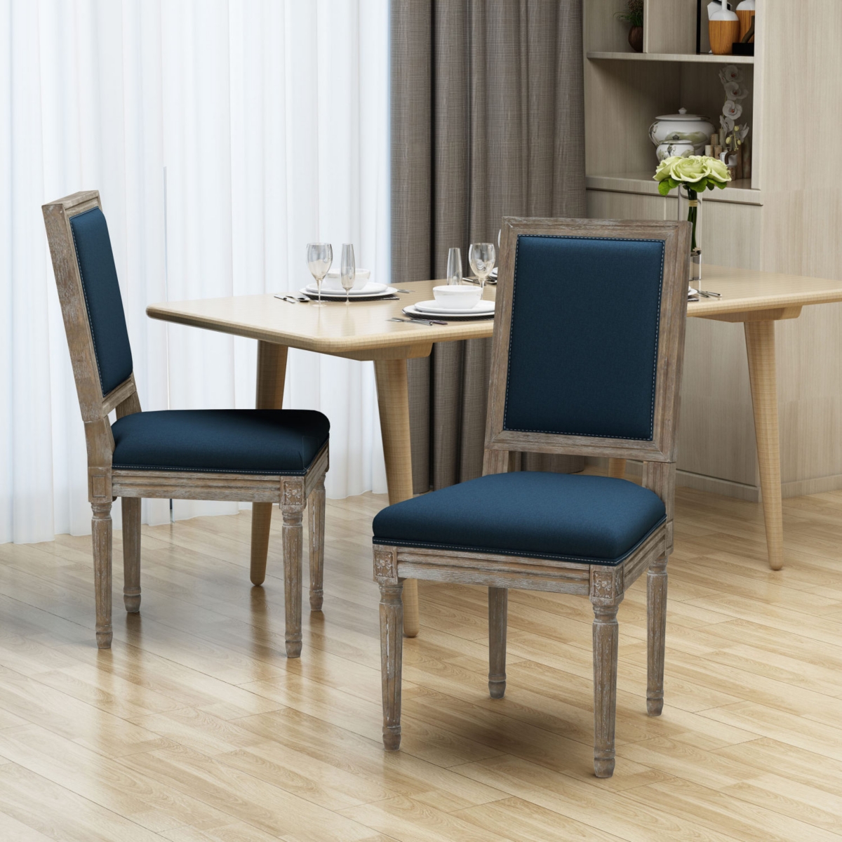 Click here for Streamdale Classic Weathered Dining Chairs With Mo... prices