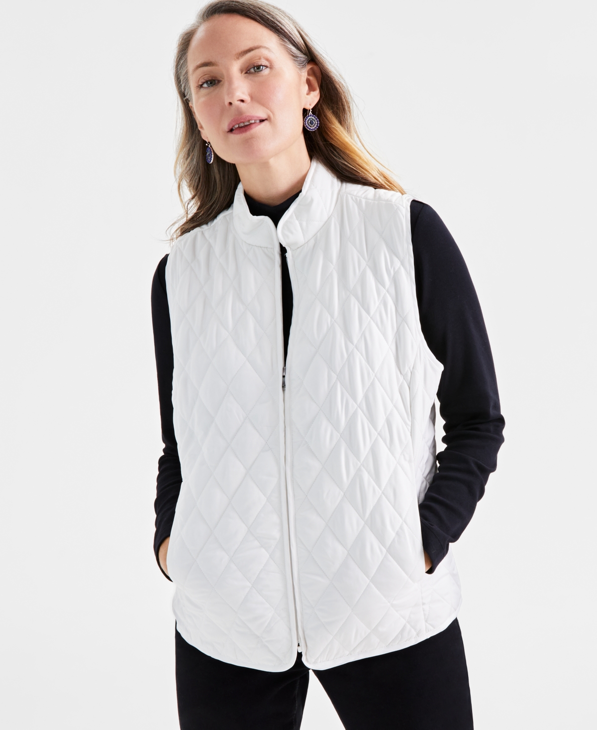 Click here for Style & Co Petite Quilted Vest  Created for Macys... prices