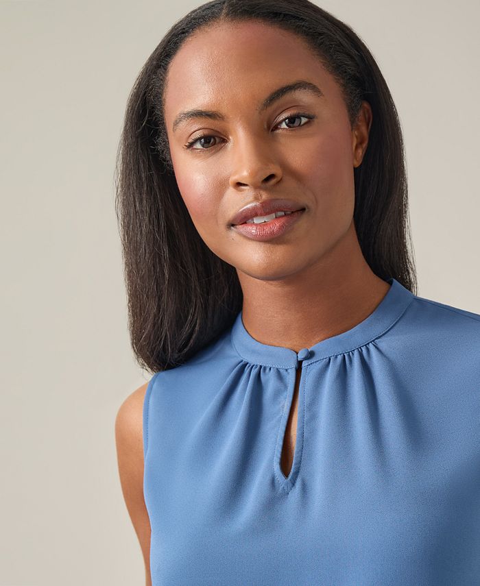 Kasper Women's Sleeveless Keyhole Blouse - Macy's