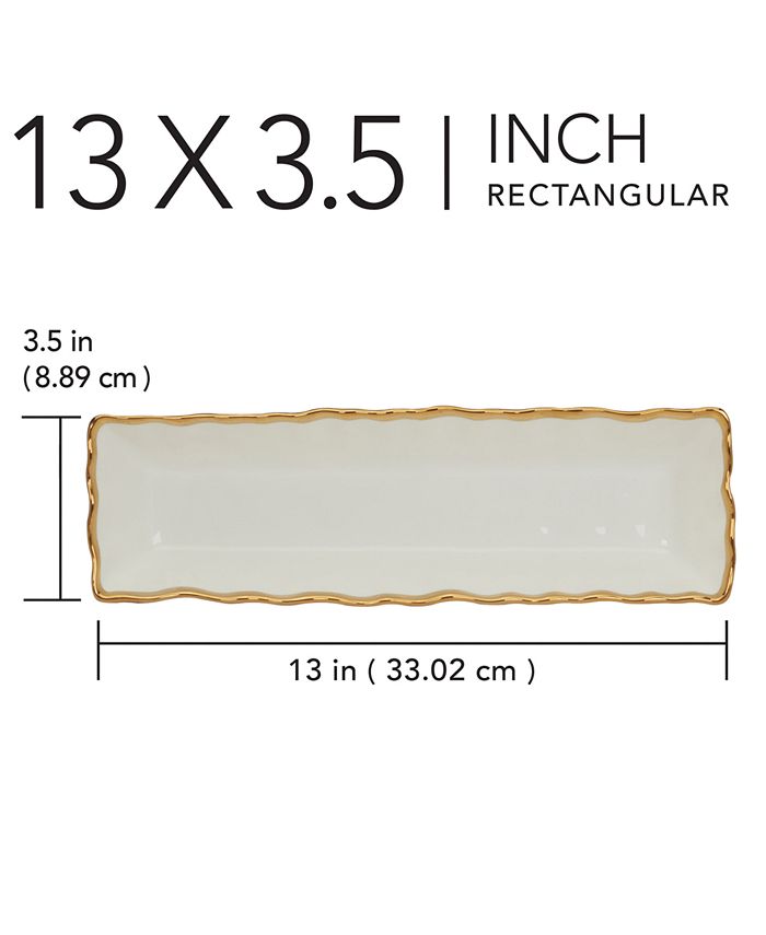 Certified International Regency Porcelain Cracker Tray - Macy's