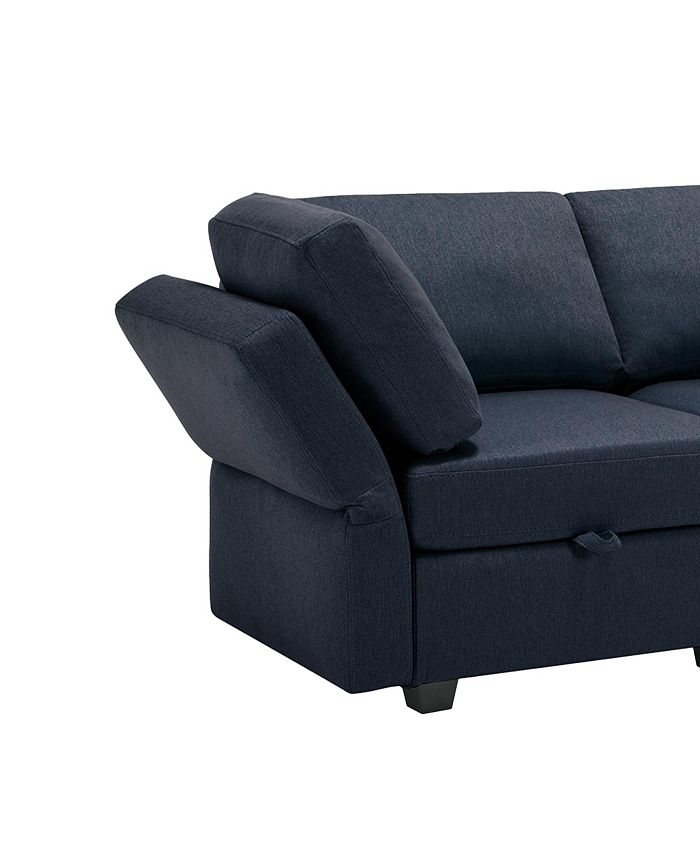 Simplie Fun Modular Sectional Sofa with Storage, Adjustable Backs ...