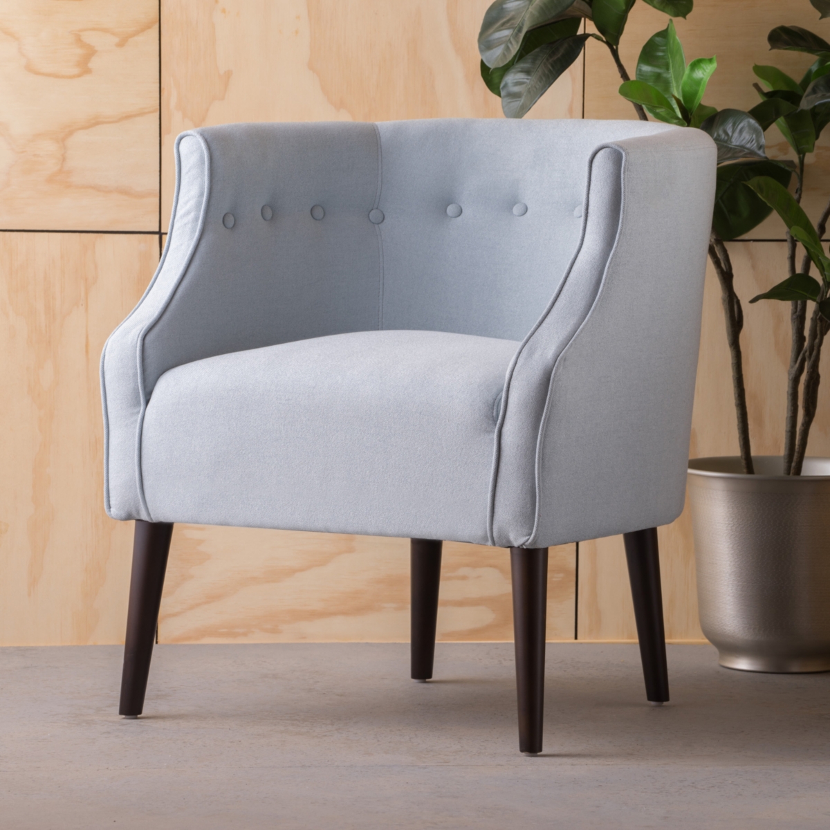 Click here for Streamdale Plush Barrel Chair Comfort And Style Fo... prices