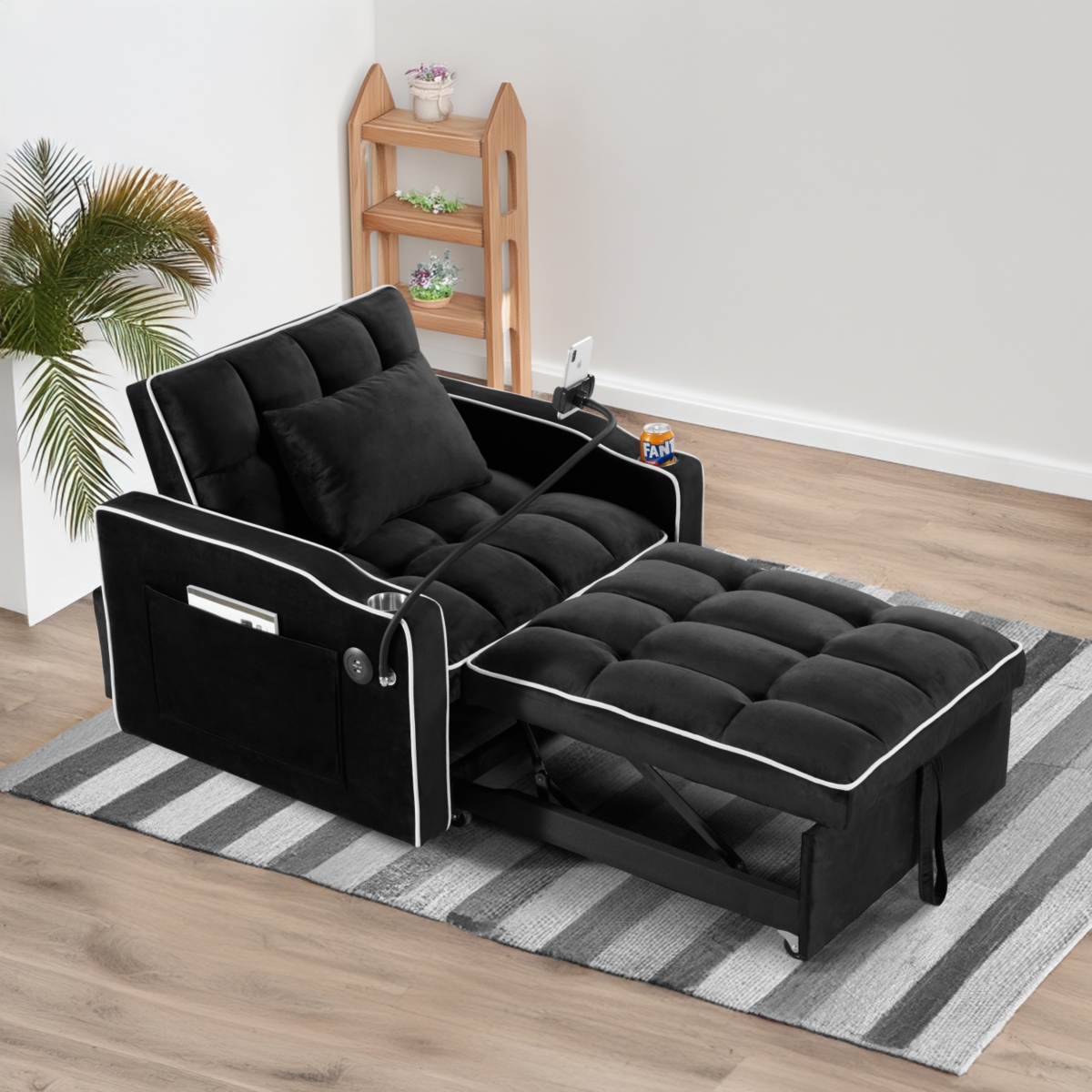 Click here for Streamdale Furniture 3-in-1 Convertible Sleeper Ch... prices