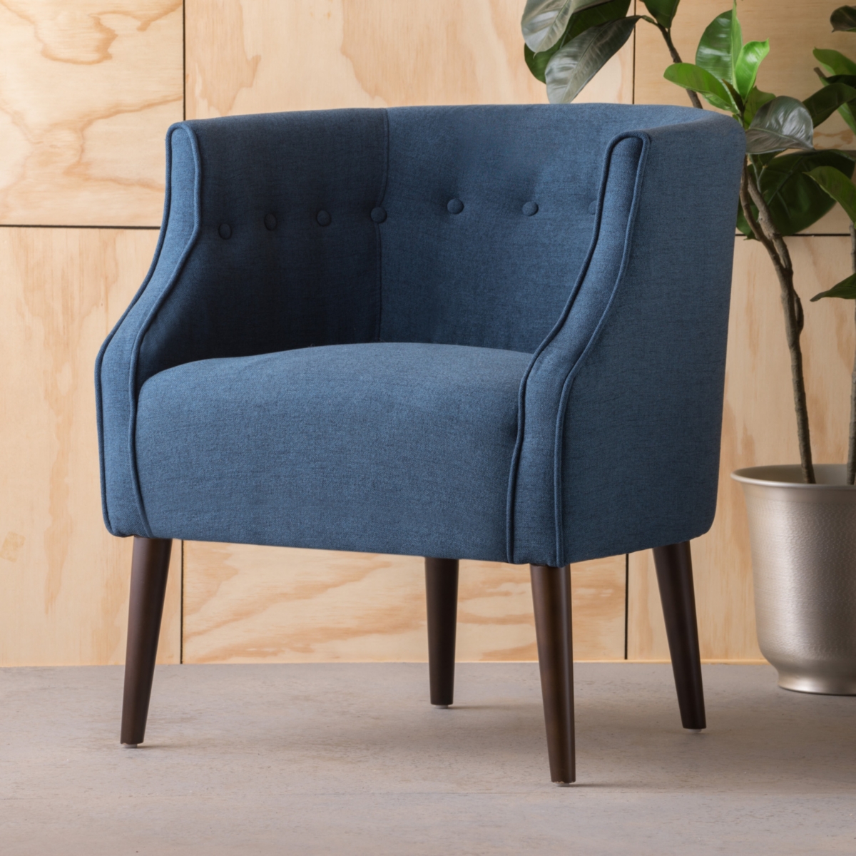 Click here for Streamdale Plush Barrel Chair Comfort And Style Fo... prices