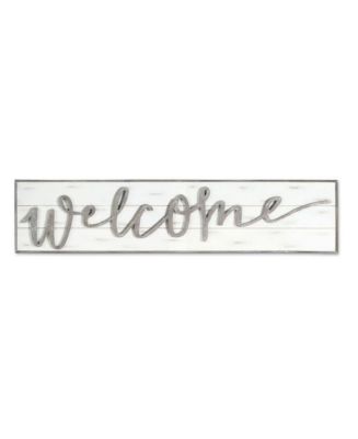 Slickblue Rustic Wooden WELCOME Sign, Charming Entryway Greeting for ...