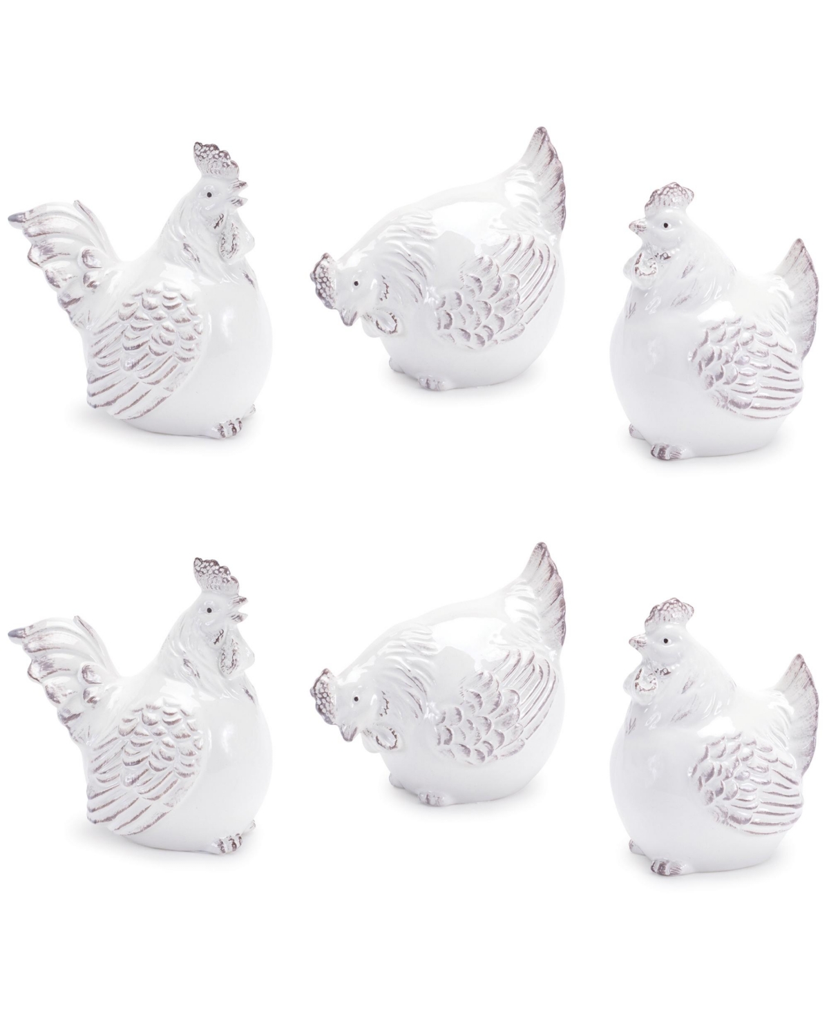 Click here for Slickblue Chicken Figurine Set of 6 Charming Farmh... prices