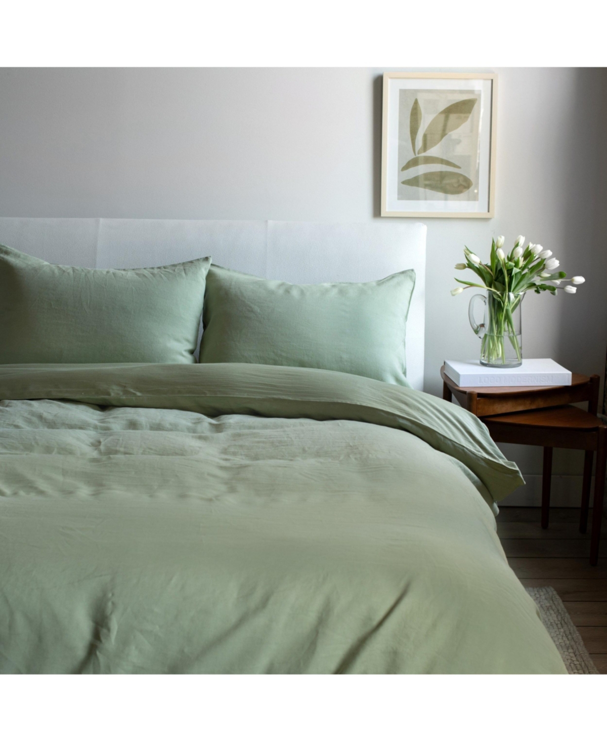 Click here for French Linen and Cotton Duvet & Sham Set - King/Ca... prices