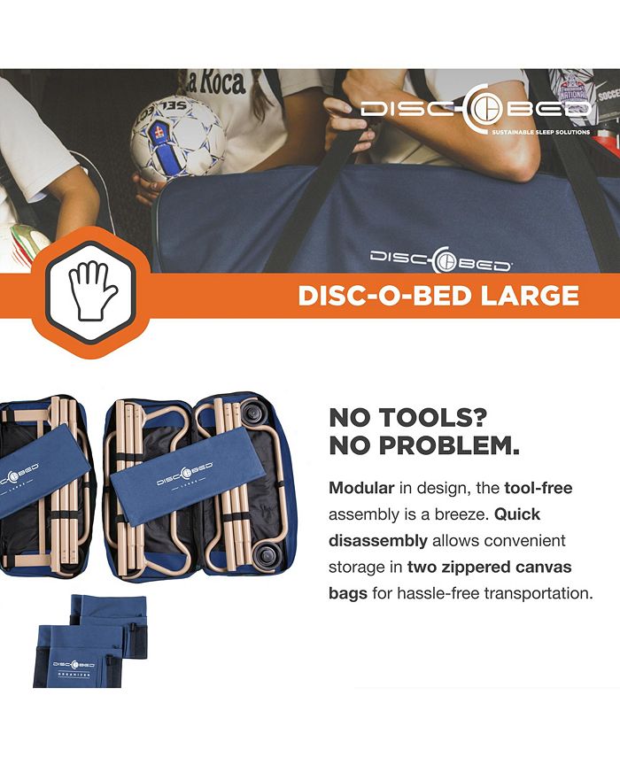 Disc-O-Bed Large Cam-O-Bunk Benchable Double Cot with Storage ...