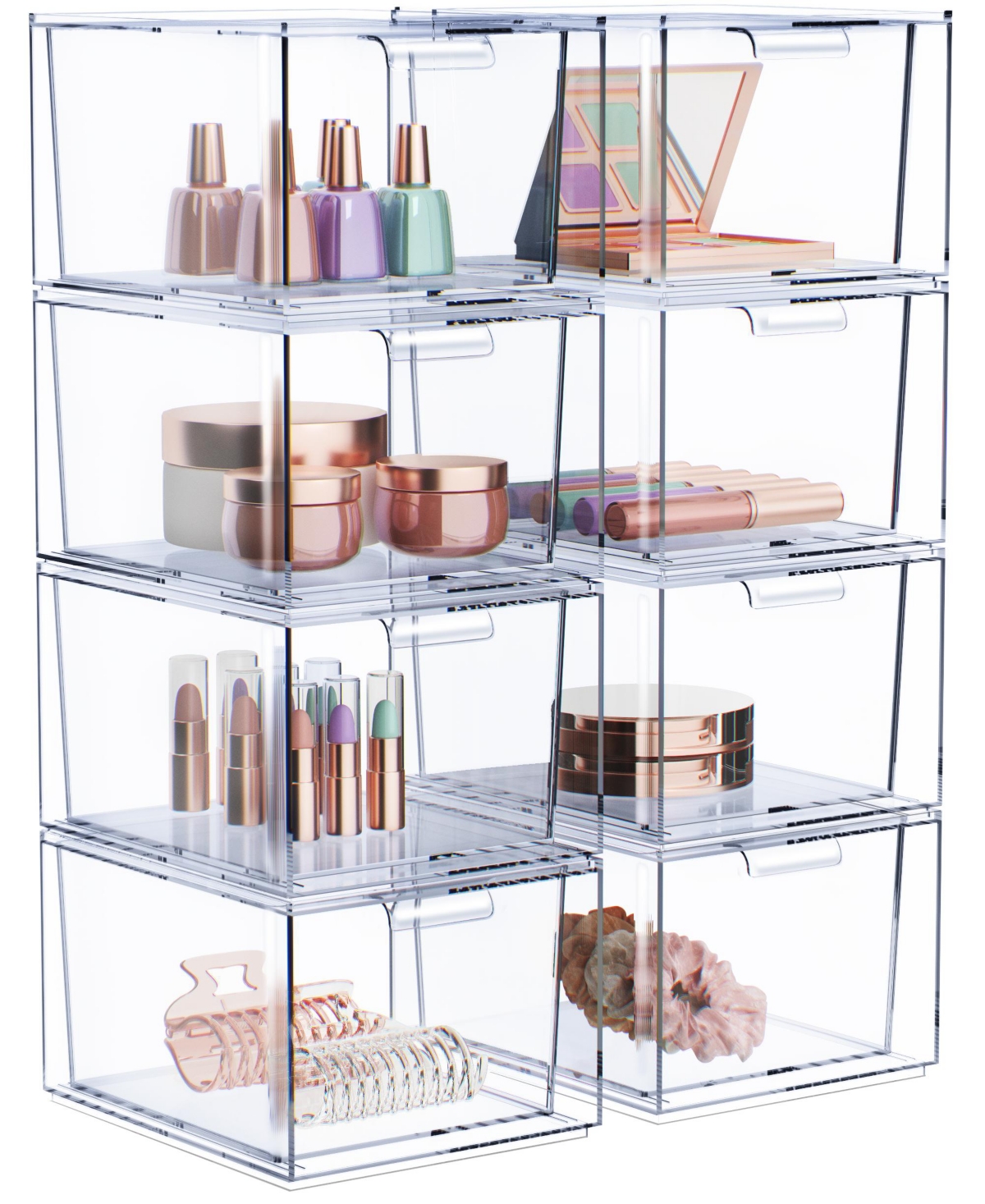 Click here for Sorbus 8 Pack Clear Stackable Acrylic Drawer Makeu... prices