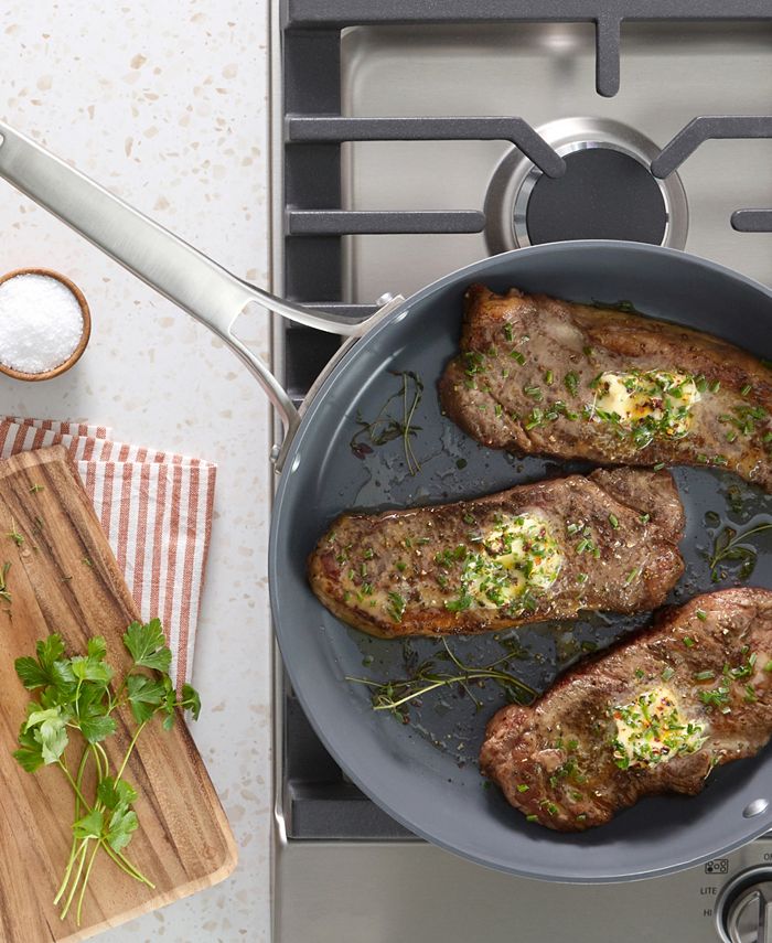 Calphalon Premier Ceramic Nonstick 12" Frying Pan with Lid - Macy's