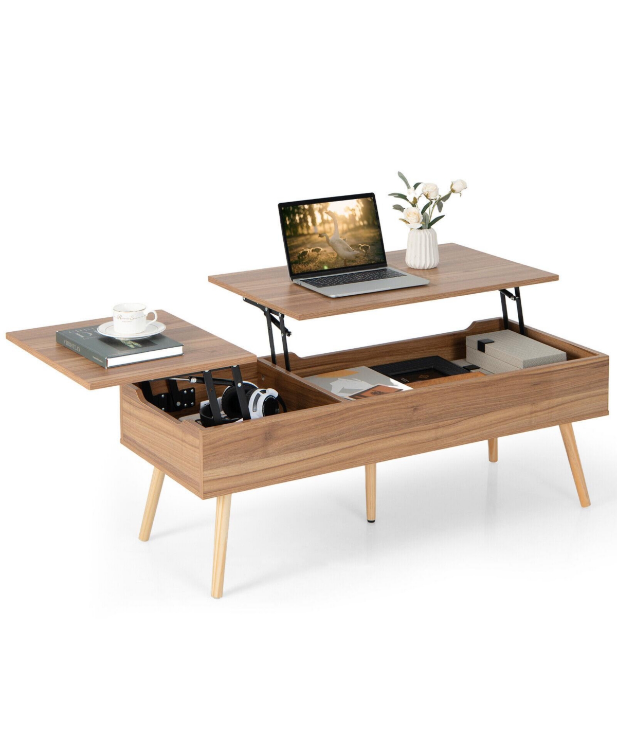 Click here for Skonyon 47 Inch Lift Top Coffee Table with 2 Hidde... prices