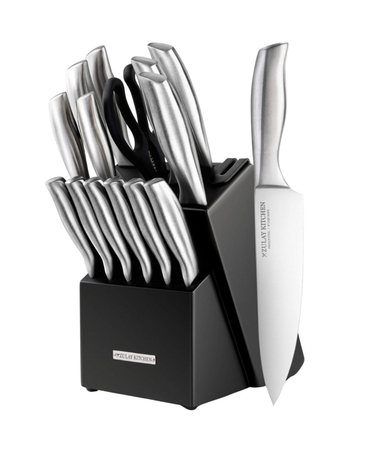Click here for 15 Piece Stainless Steel Knife Set with Block and... prices
