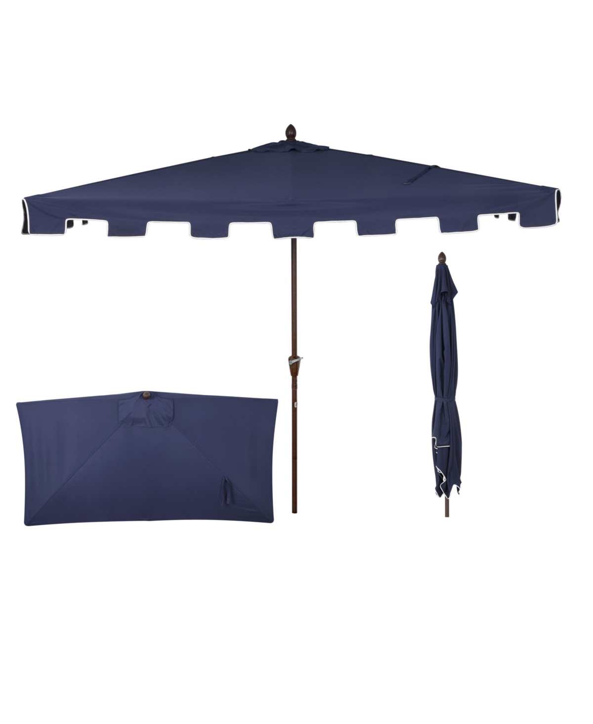 Click here for Jonathan Y 9ft Rectangular Half Market Patio Umbre... prices
