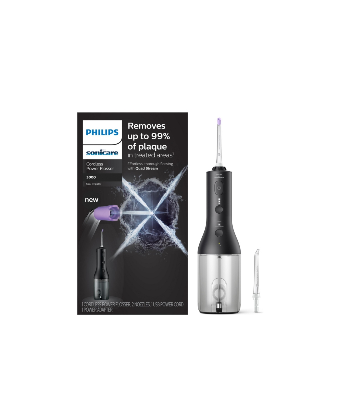 Click here for Philips Sonicare Black Cordless Power Flosser 3000... prices