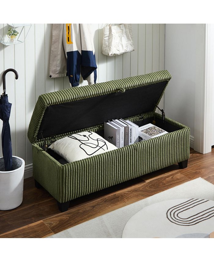 Simplie Fun Plush Storage Ottoman: Soft, Sturdy, and Spacious - Macy's